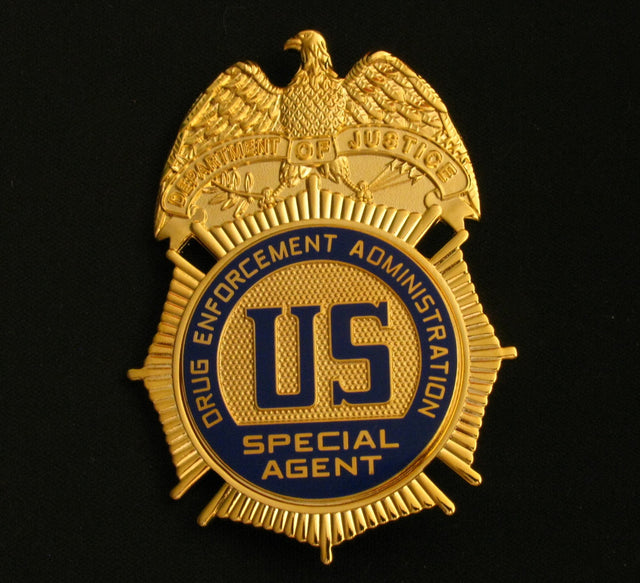 3 DEA US Drug Enforcement Administration Badges Set – Coin Souvenir