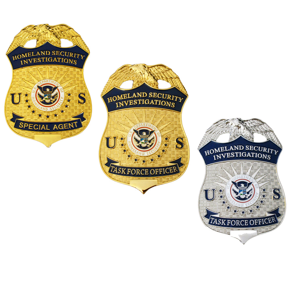 3 HSI U.S. Homeland Security Investigations Badges Set – Coin Souvenir