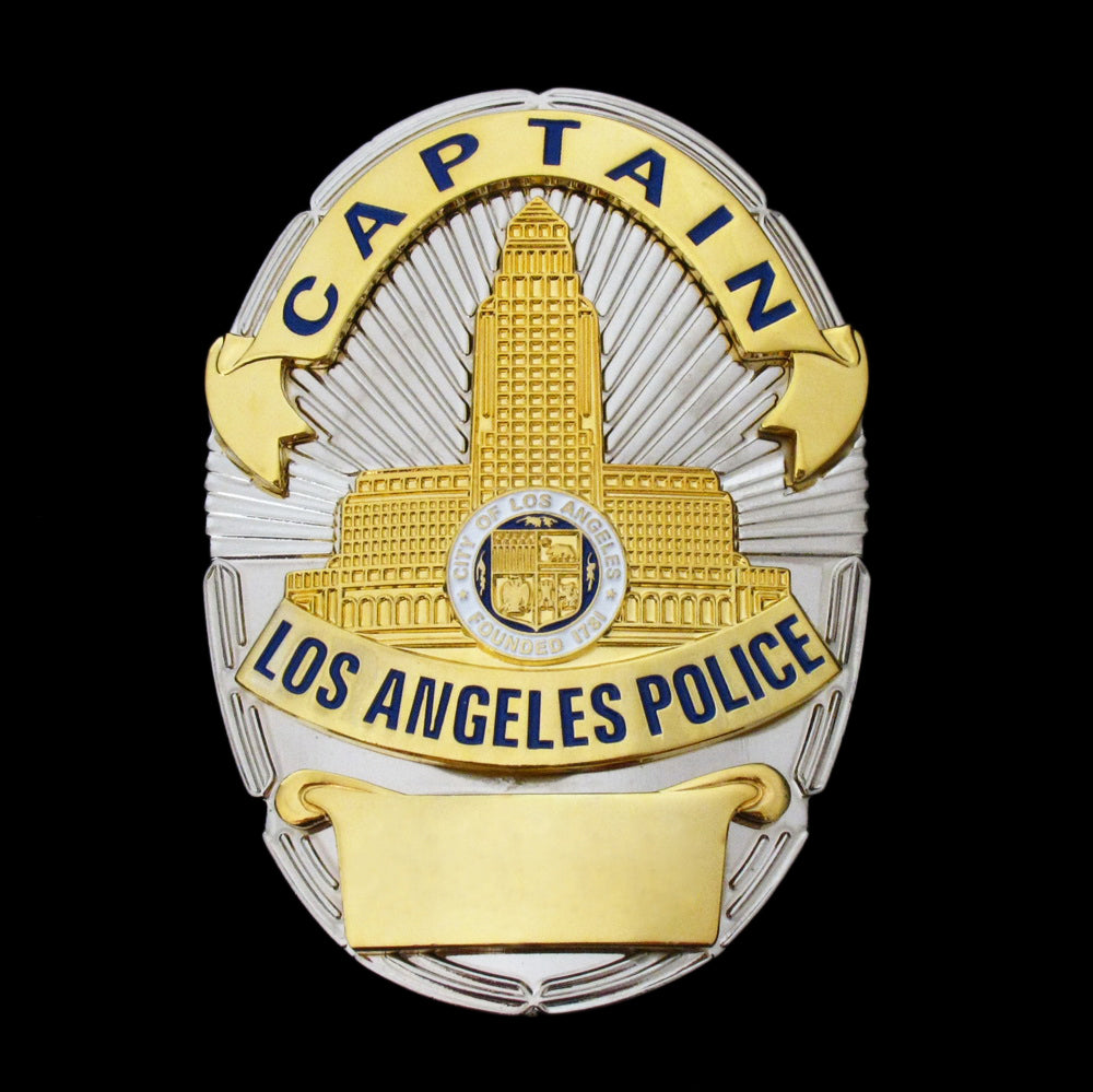 LAPD Captain Los Angeles Police Badge Customizable Number – Coin Souvenir