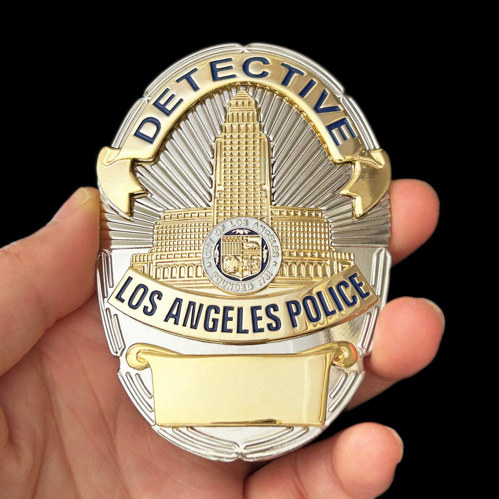 LAPD Detective Los Angeles Police Badge Customizable Number – Coin Souvenir