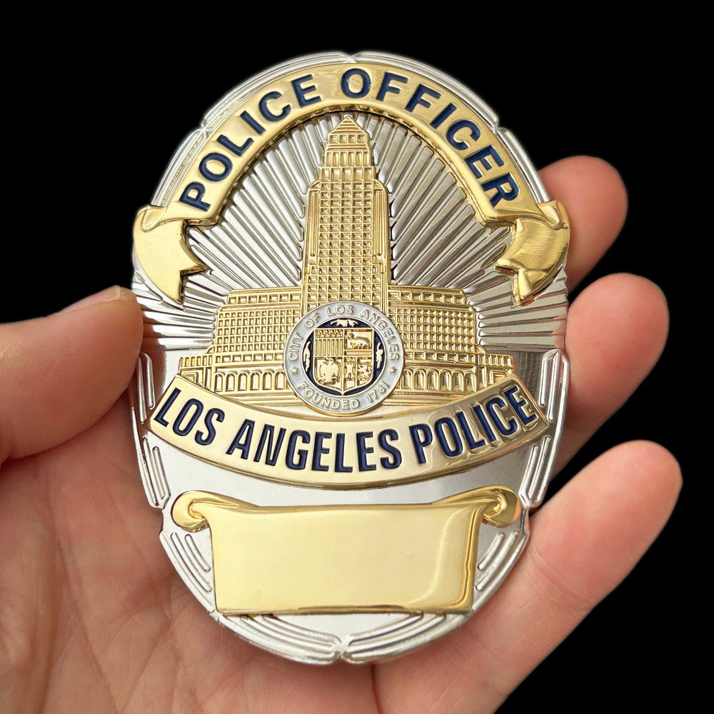 LAPD Police Officer Los Angeles Police Badge Customizable Number – Coin ...