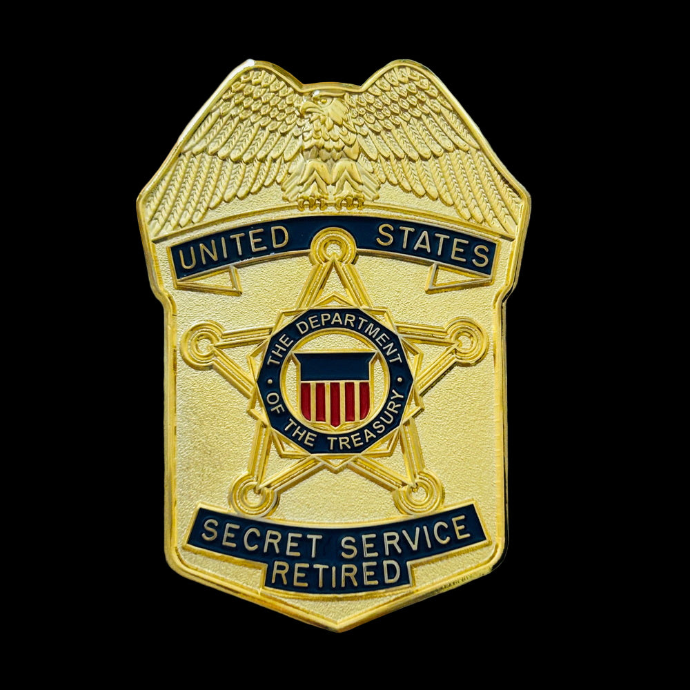 RETIRED USSS U.S. Treasury Secret Service Badge Retirement Gift – Coin ...