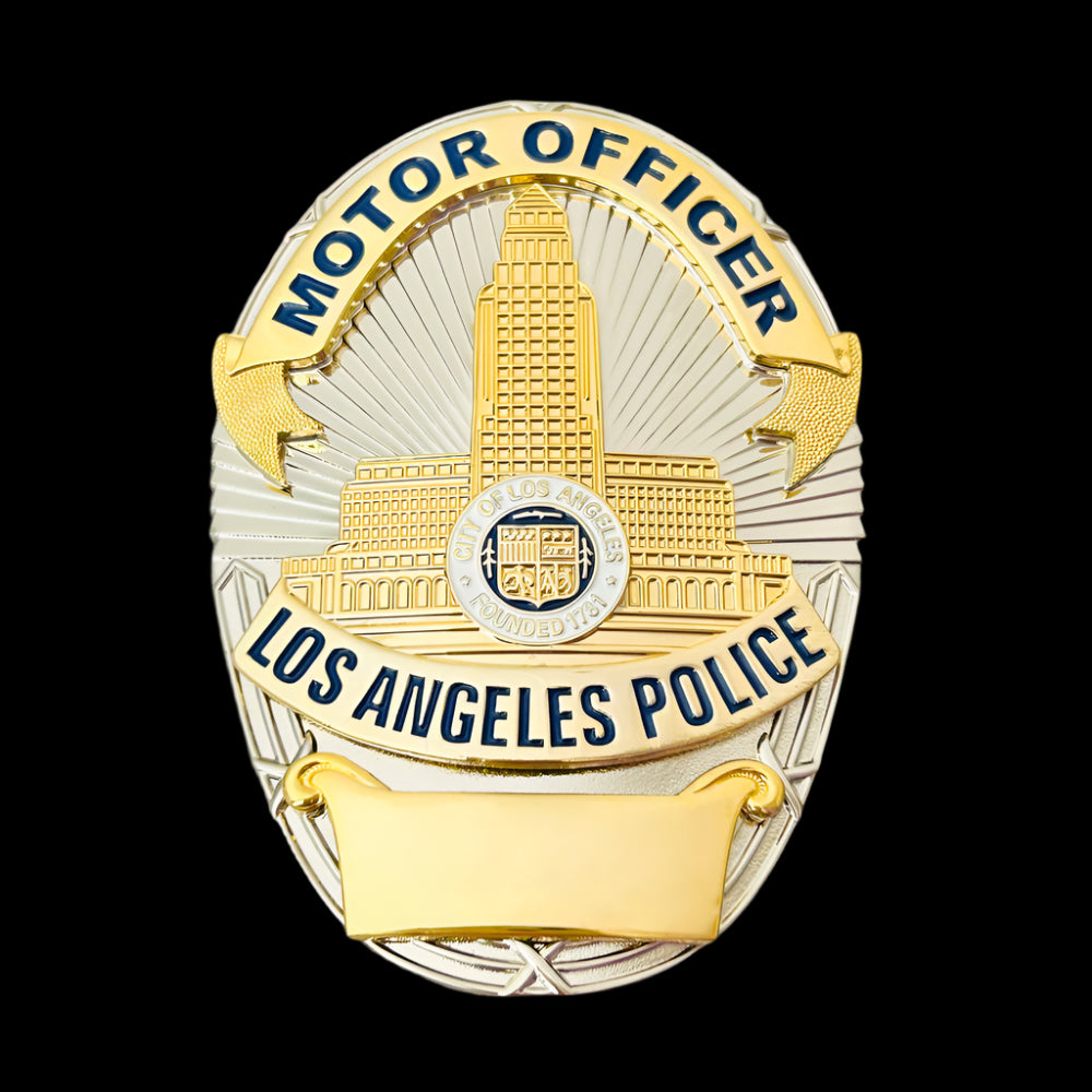 LAPD MOTOR OFFICER Los Angeles Police Badge Customizable Number – Coin ...