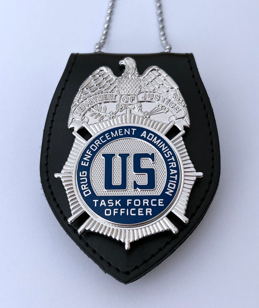 US DEA TFO Task Force Officer Badge Solid Copper Replica Movie Props ...