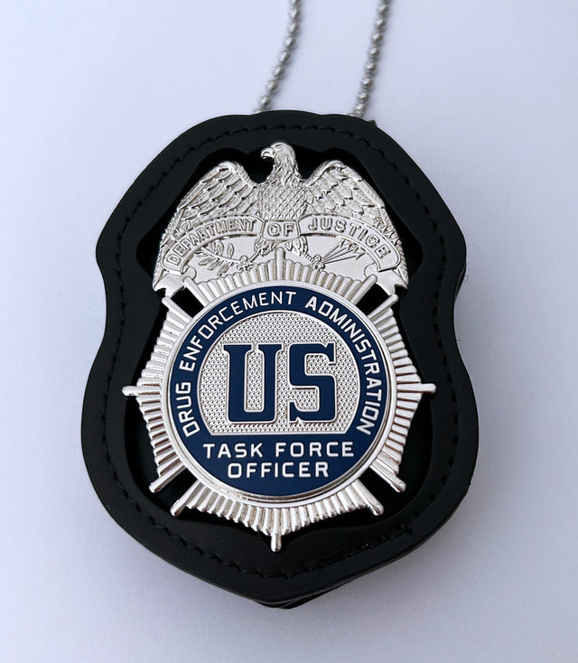 US DEA TFO Task Force Officer Badge Solid Copper Replica Movie Props ...