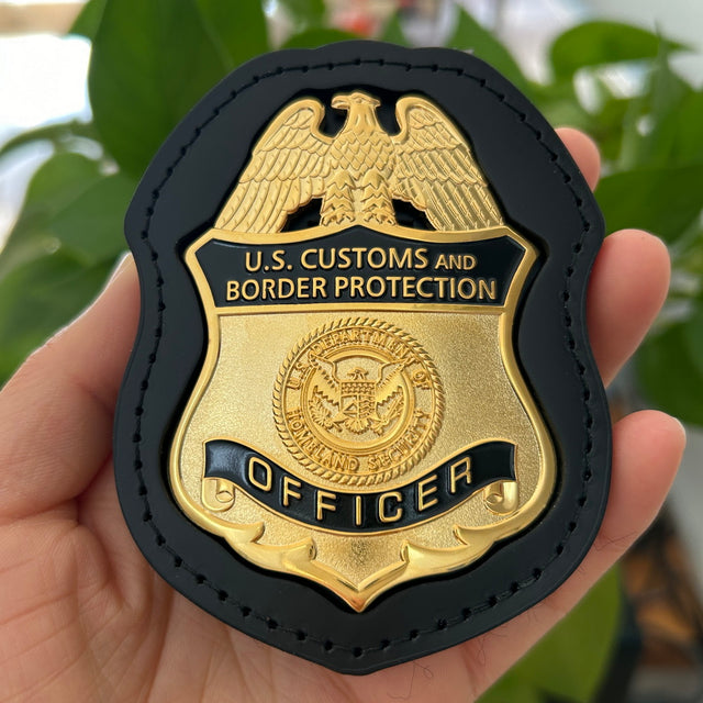 US CBP Officer Customs and Border Protection Badge Solid Copper Replic ...