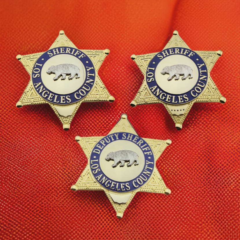 LASD Los Angeles County Sheriff/Deputy Sheriff Bear Badge Replica Cosp ...