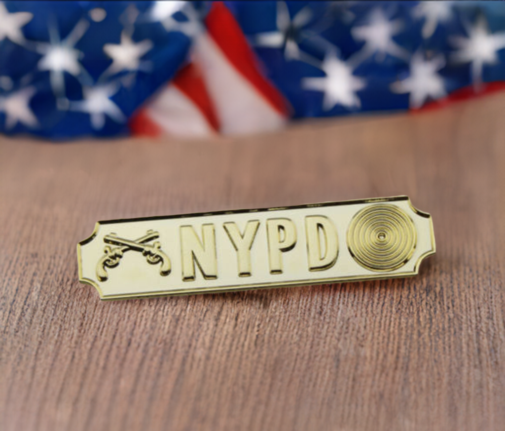 NYPD Pistol Sharpshooter Police Uniform Citation Bar Badge – Coin Souvenir