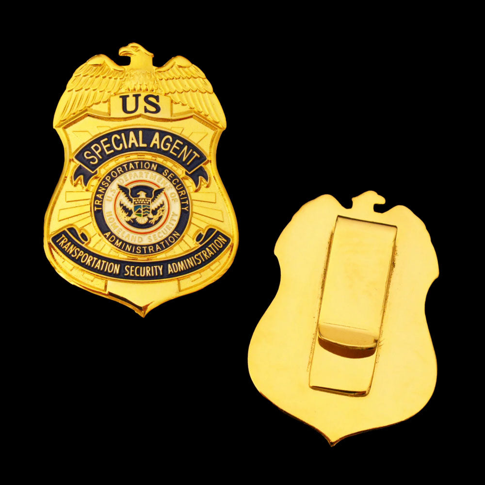 US TSA Special Agent Clip-on Badge 2.1"*1.5" – Coin Souvenir
