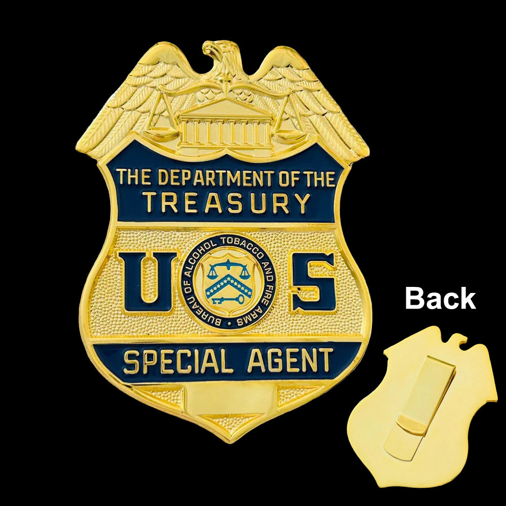 USDT U.S. Department of Treasury ATF Special Agent Badge Wallet Clip B ...
