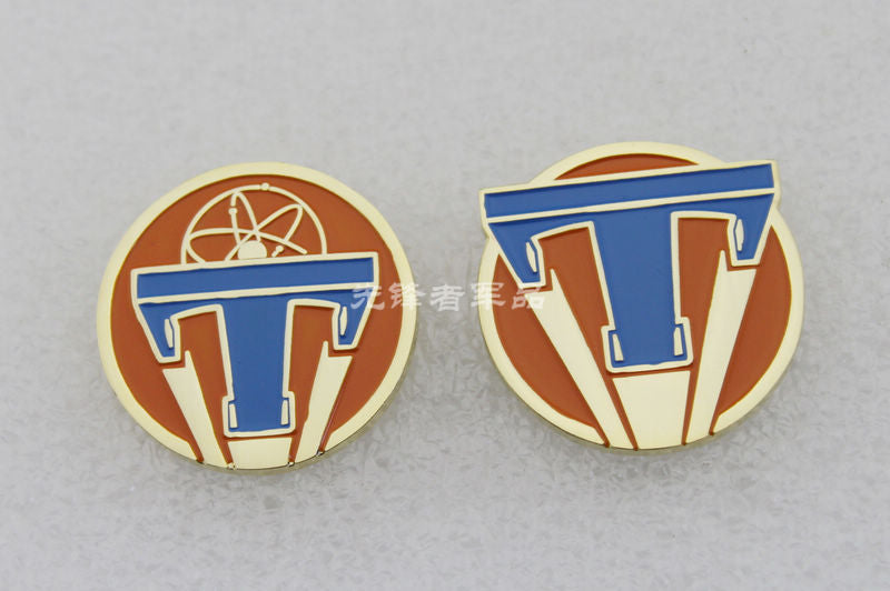 Tomorrowland Pass Brooch Badge Cosplay Movie Props – Coin Souvenir