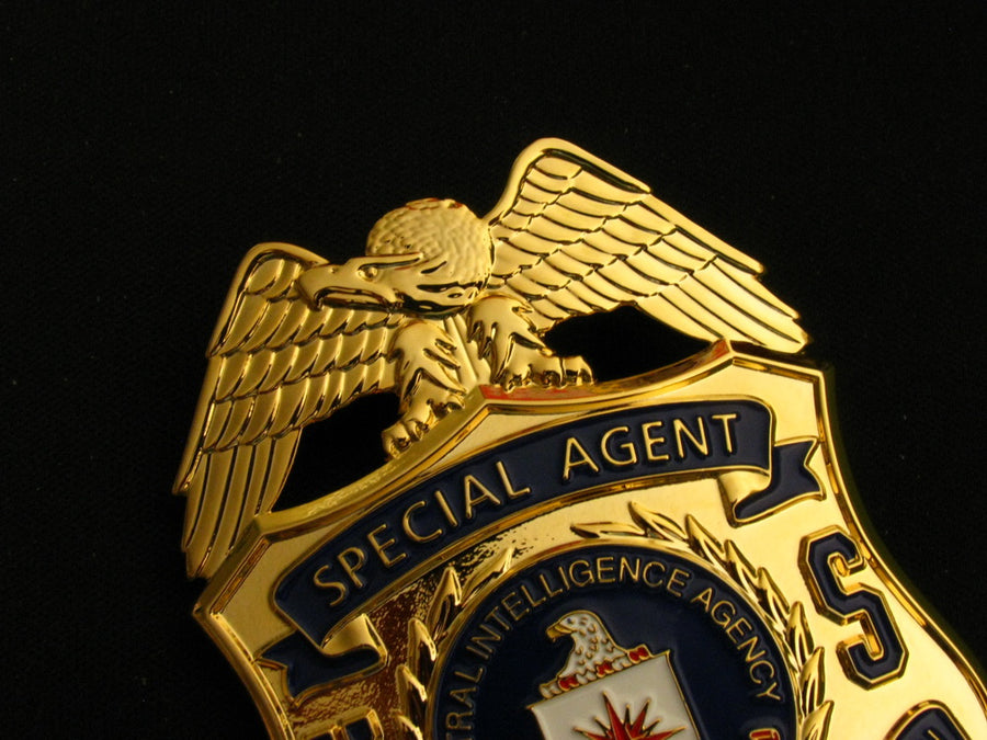 CIA Protective Operations Division Special Agent Badge Solid Copper Re ...