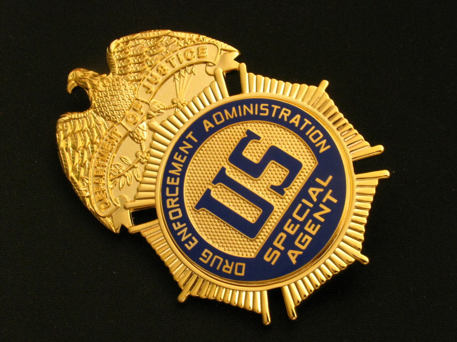 US Eagle DEA Special Agent Badge Solid Copper Replica Movie Props ...