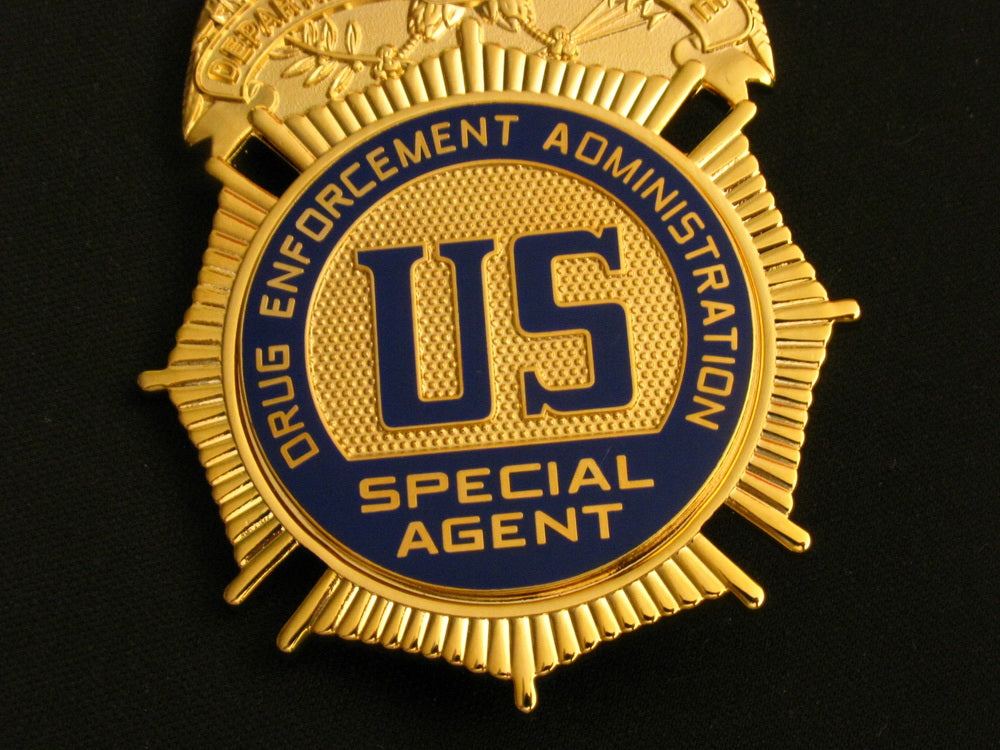 US Eagle DEA Special Agent Badge Solid Copper Replica Movie Props ...