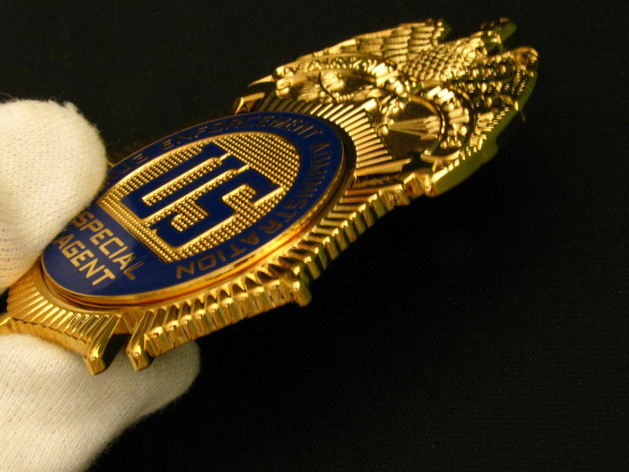 US Eagle DEA Special Agent Badge Solid Copper Replica Movie Props ...