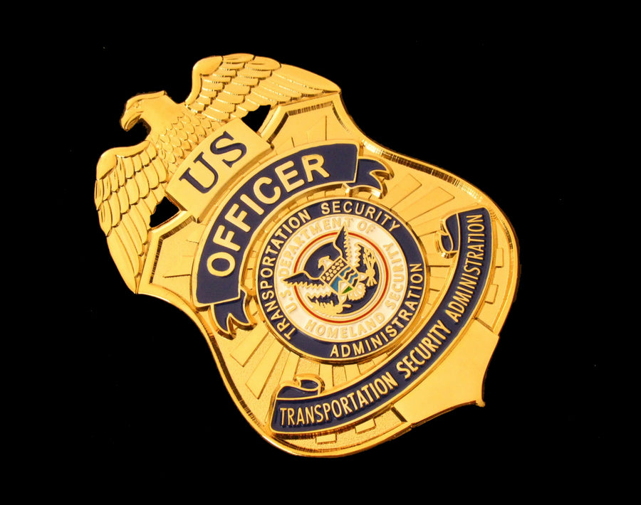 US DHS TSA Officer Badge Solid Copper Replica Movie Props – Coin Souvenir