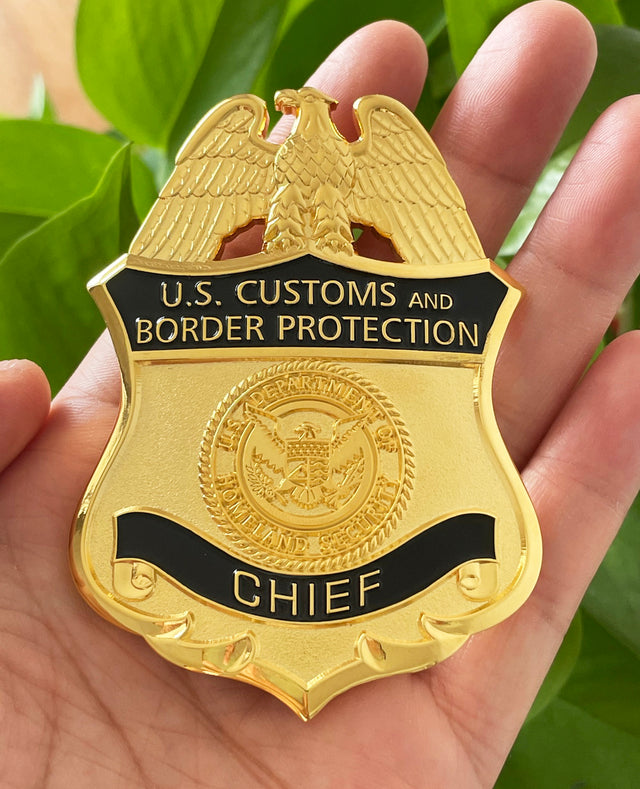 US CBP Chief Customs and Border Protection Badge Replica Movie Props ...