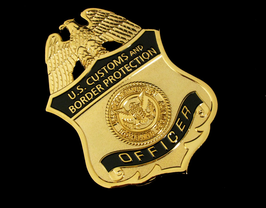 US CBP Officer Customs and Border Protection Badge Solid Copper Replic ...