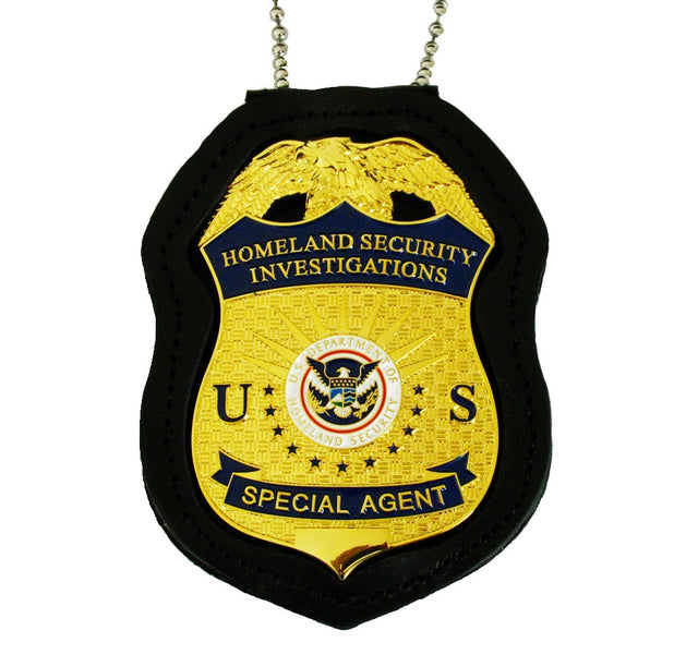 US HSI Homeland Security Investigations Special Agent Badge Solid Copp ...