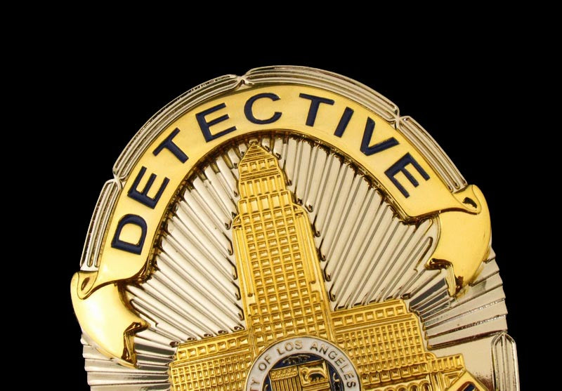 LAPD Los Angeles Detective Police Badge Replica Movie Props No.10520 ...