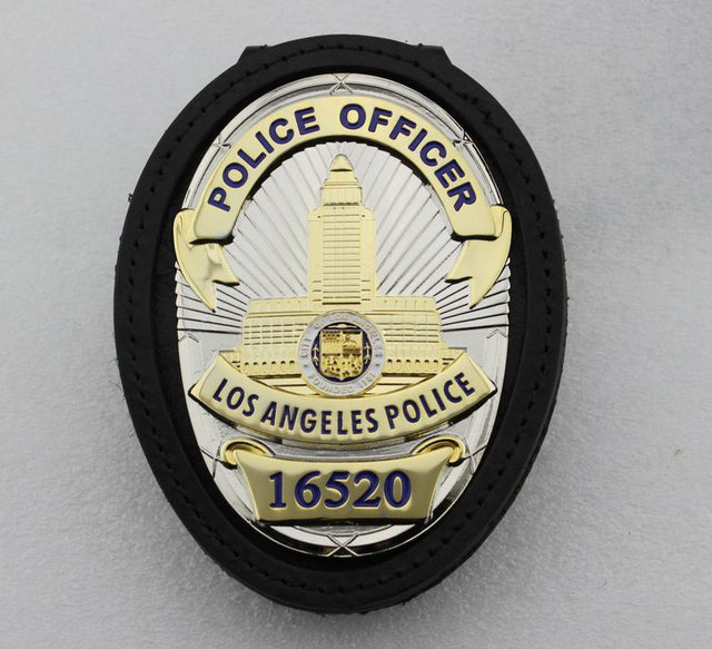 LAPD Los Angeles Police Officer Badge Replica Movie Props With Number ...