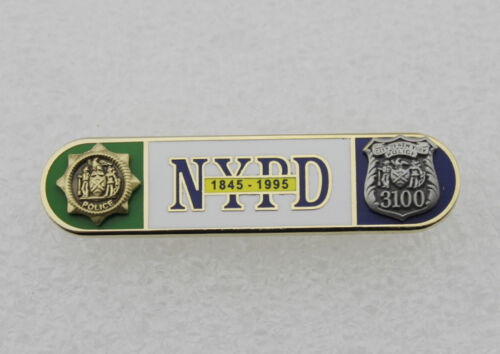 NYPD 150. Jahrestag (1845-1995) Uniform Citation Bar Badge Replica Fil ...