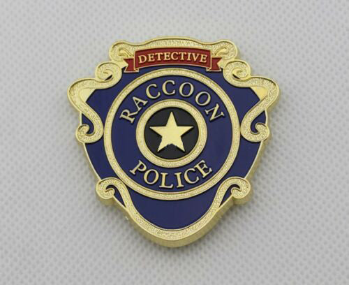 RPD Resident Evil Biohazard Raccoon STARS Detective Police Badge – Coin ...