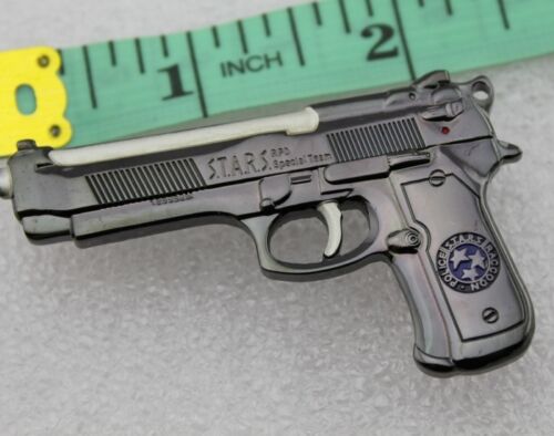 Resident Evil Gun Pin Biohazard Promo S.T.A.R.S. Samurai Edge Metal Br ...