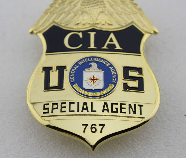 US CIA Special Agent Badge Solid Copper Replica Movie Props #767 – Coin ...