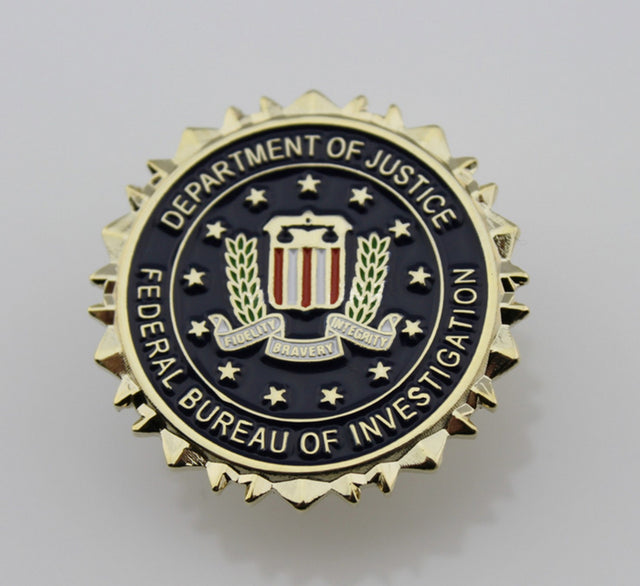US FBI Special Agent Badge Solid Copper Replica Movie Props (4 optiona ...