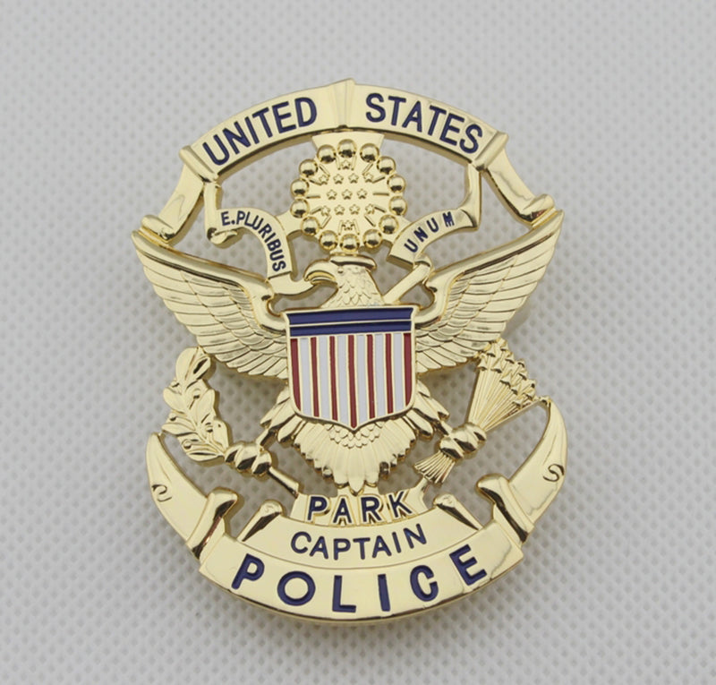 USPP United States Park Captain Polizeiabzeichen, Replik aus massivem ...