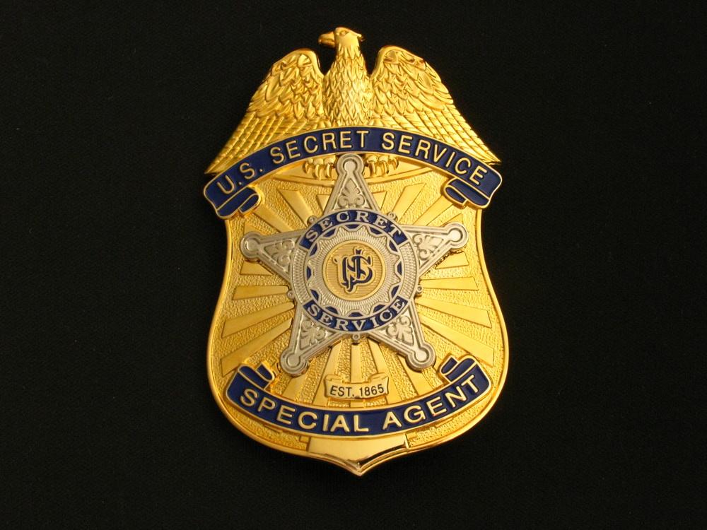 USSS US Secret Service Special Agent Badge Solid Copper Replica Movie ...