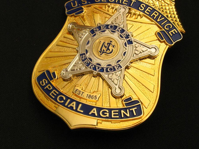 USSS US Secret Service Special Agent Badge Solid Copper Replica Movie ...